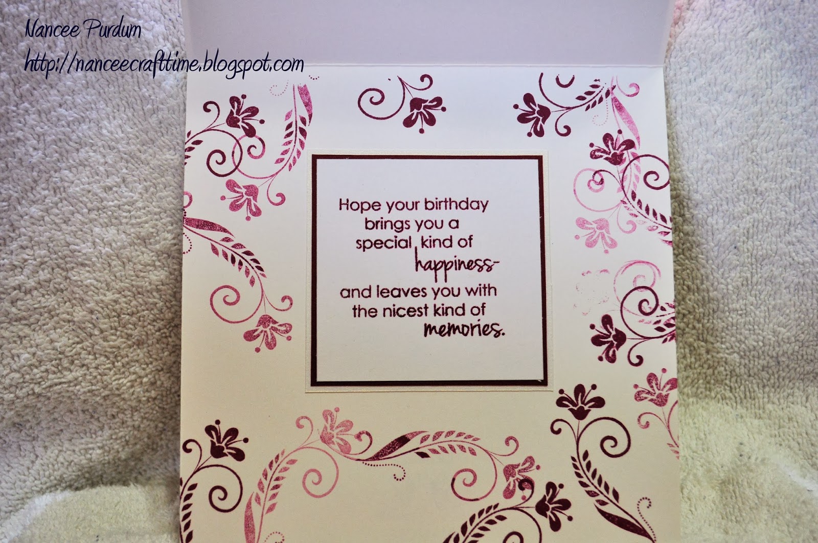 A Quick and easy card….. – A Little Crafting Time