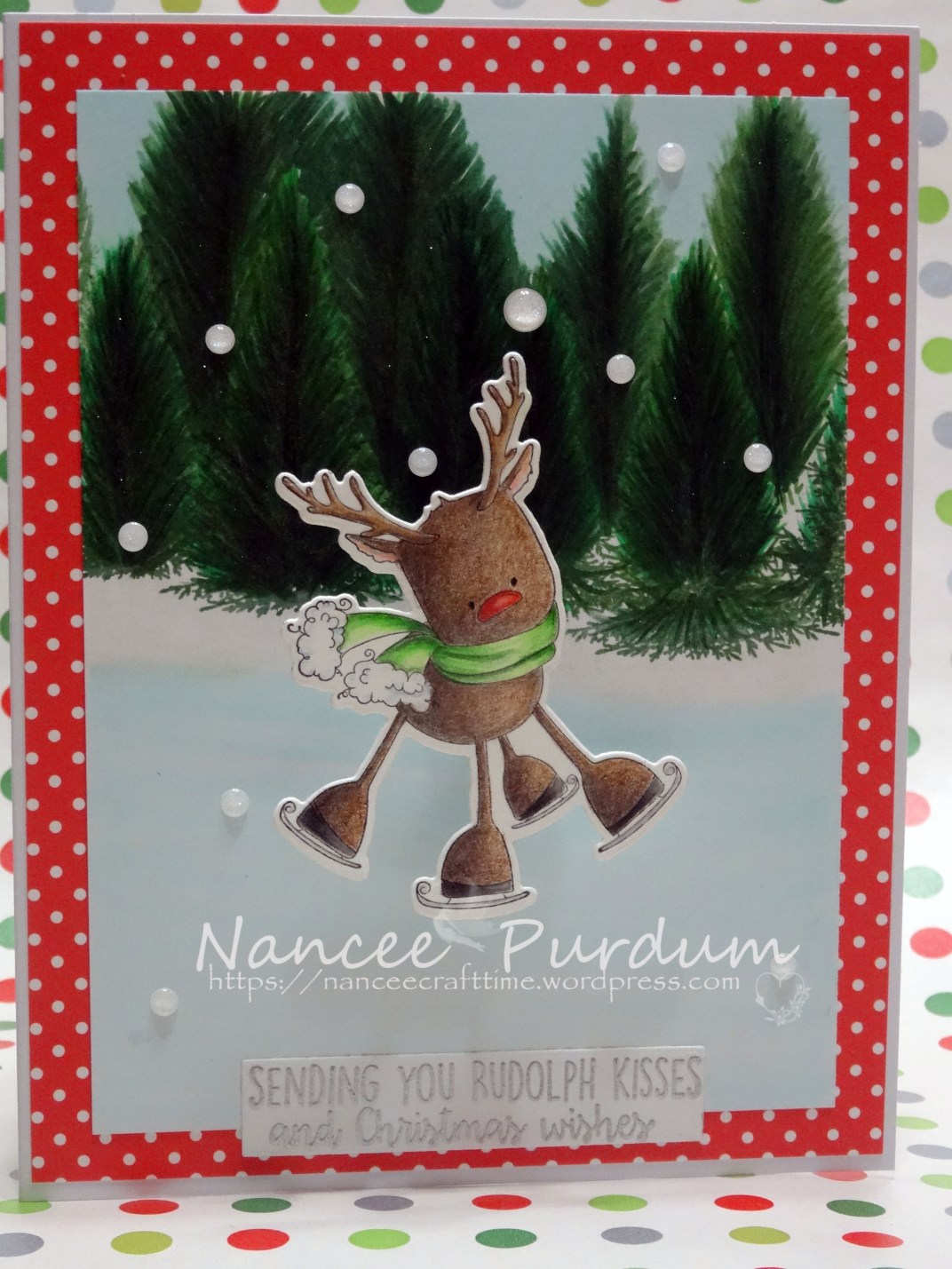 Rudolph the Skating Reindeer – A Little Crafting Time
